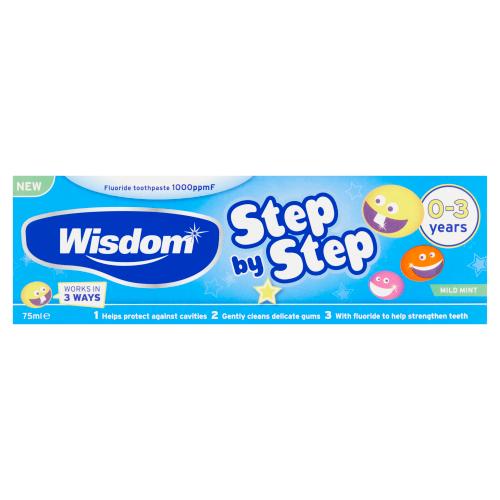 Wisdom Step By Step 75ml Childrens Toothpaste 0-3 Years – Burnt Oak ...