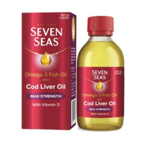 Seven Seas Max Strength Liquid 100ml – Burnt Oak Pharmacy