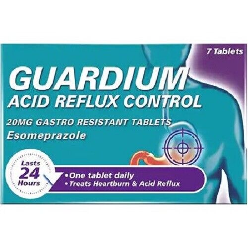 GUARDIUM ACID REFLUX CONTROL 20MG 7 TABLETS – Burnt Oak Pharmacy
